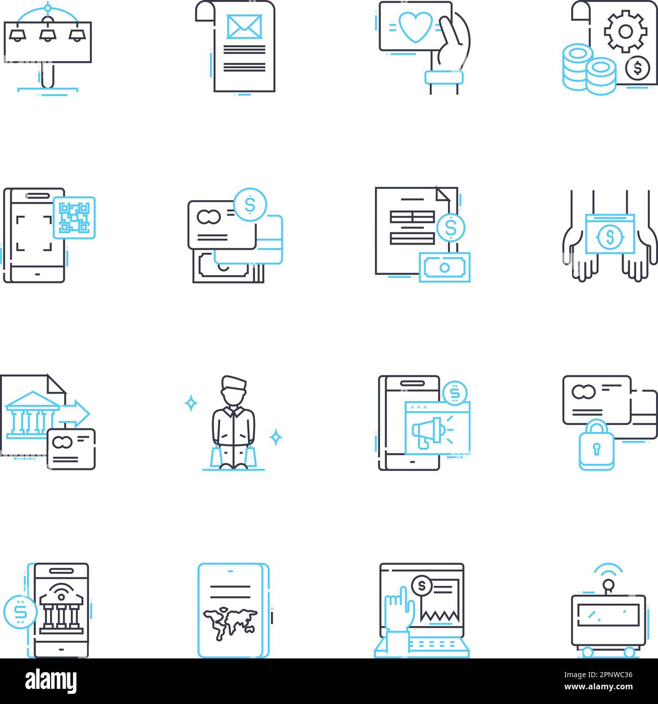 Automatic transmission linear icons set. Gearbox, Torque, Shifting ...