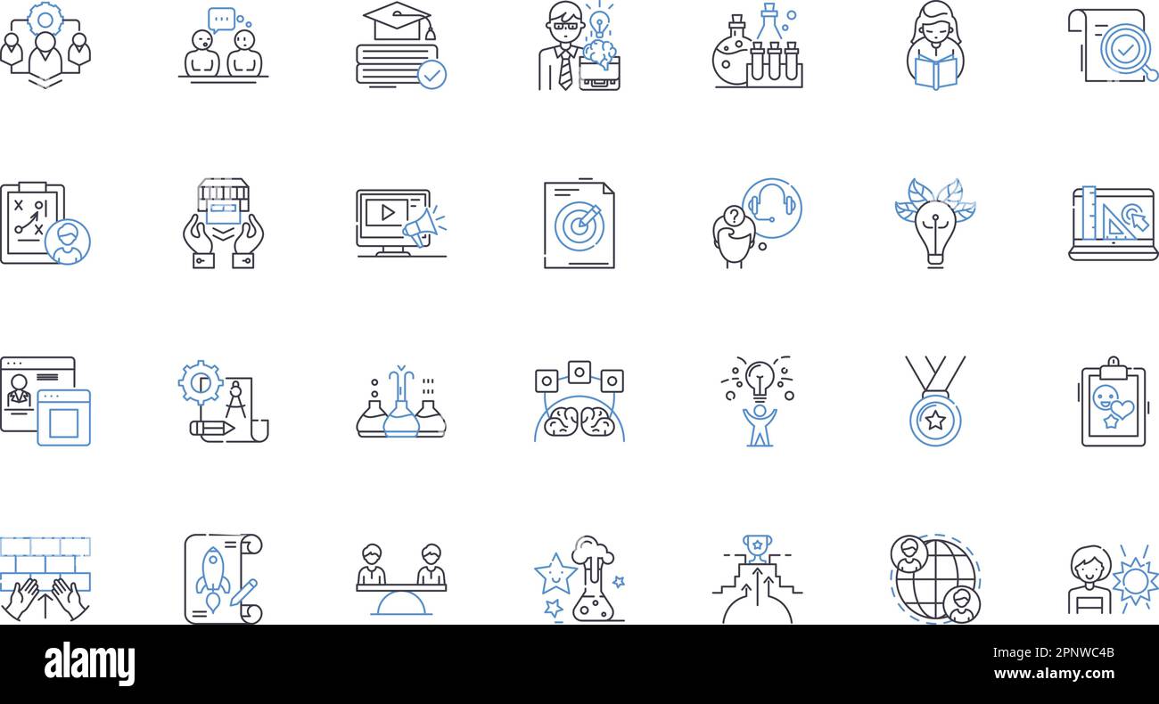 Intelligence center line icons collection. Intelligence, Analysis ...