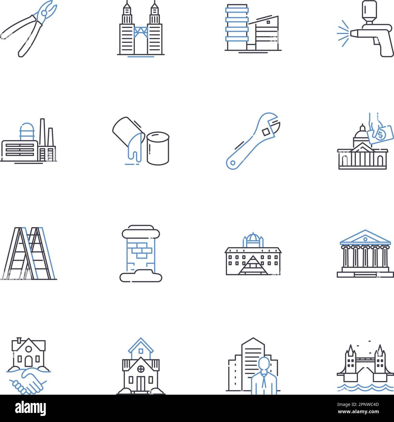 Automated property valuation line icons collection. Estimation ... Automated property valuation line icons collection. Estimation ...