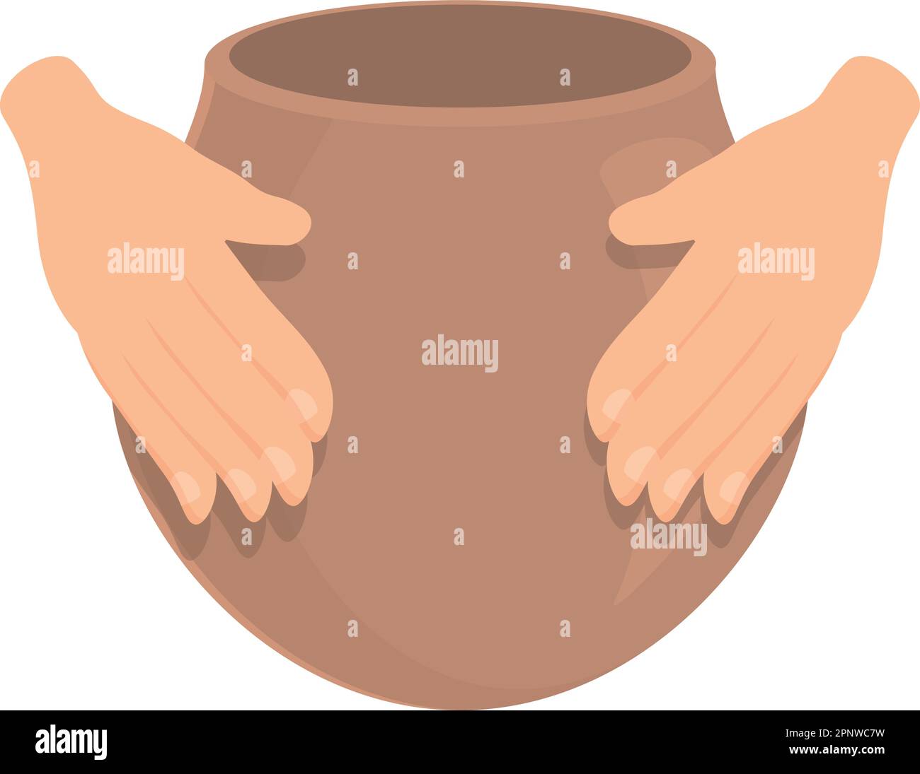 Pottery art icon cartoon vector. Workshop clay. Wheel class Stock ...