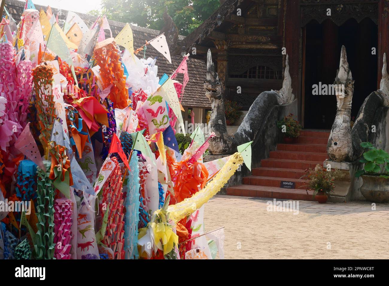 Songkran Festival is celebrated in a traditional New Year's Day, A ...