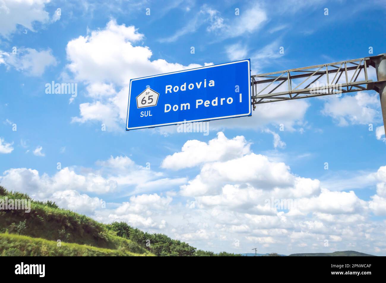 Itatiba-sp,brazil-April 19,2023 Translation: dom pedro 1 highway" Plate ...
