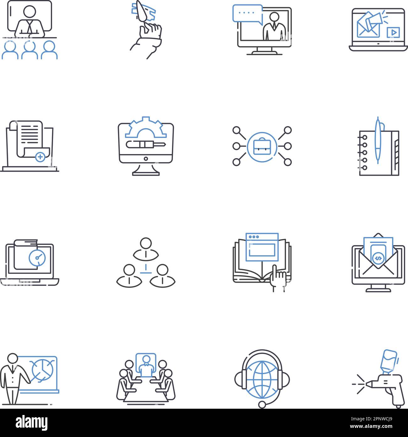Progress tracking line icons collection. Analytics, Metrics, Measuring ...