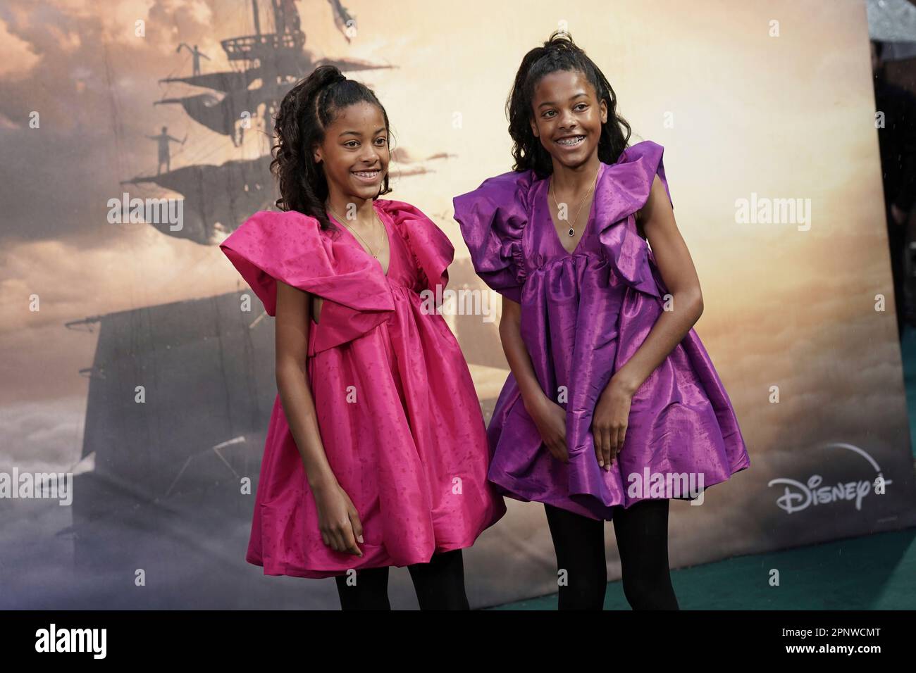 Kelsey Yates, left, and Skyler Yates pose for photographers upon ...