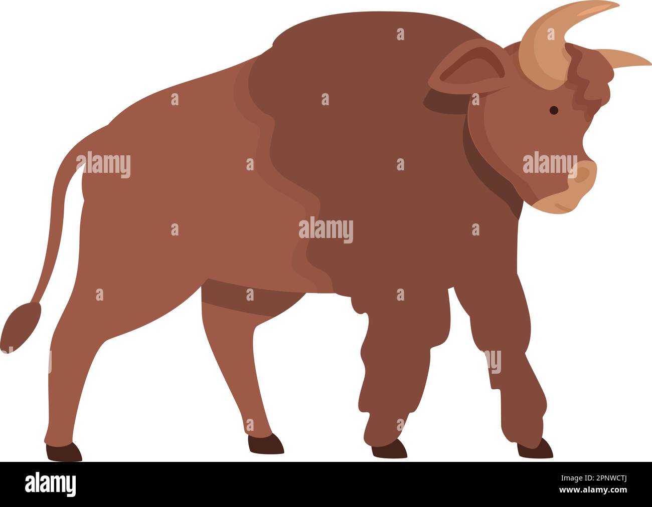 Mammal bison icon cartoon vector. Buffalo animal. Water cow Stock ...