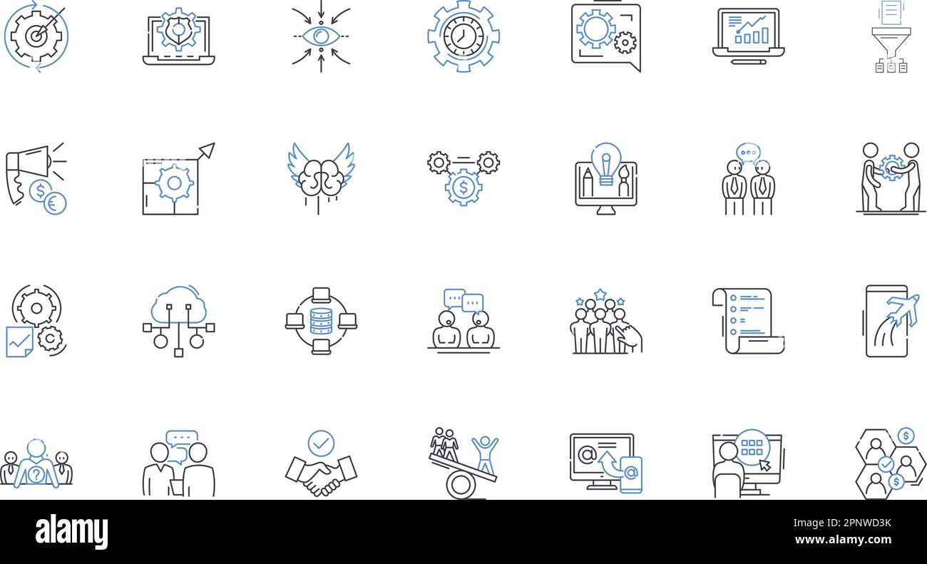 Learning journey line icons collection. Discovery, Exploration, Growth ...