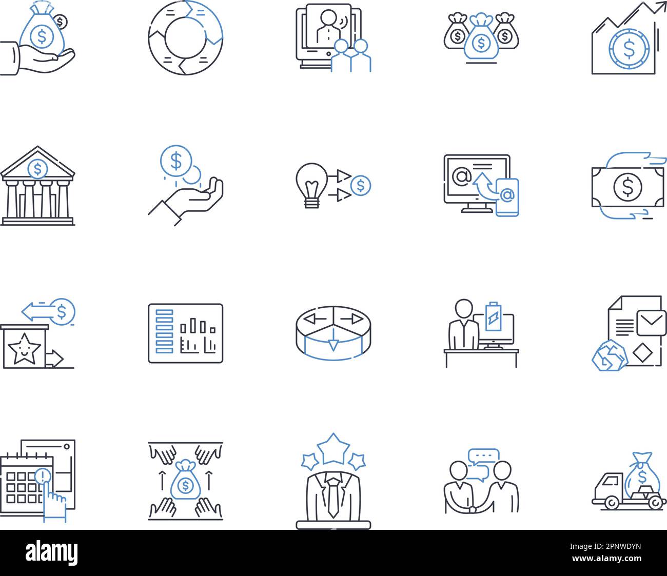 mtary control line icons collection. Dominance, Command, Oversight, Supremacy, Authority ...