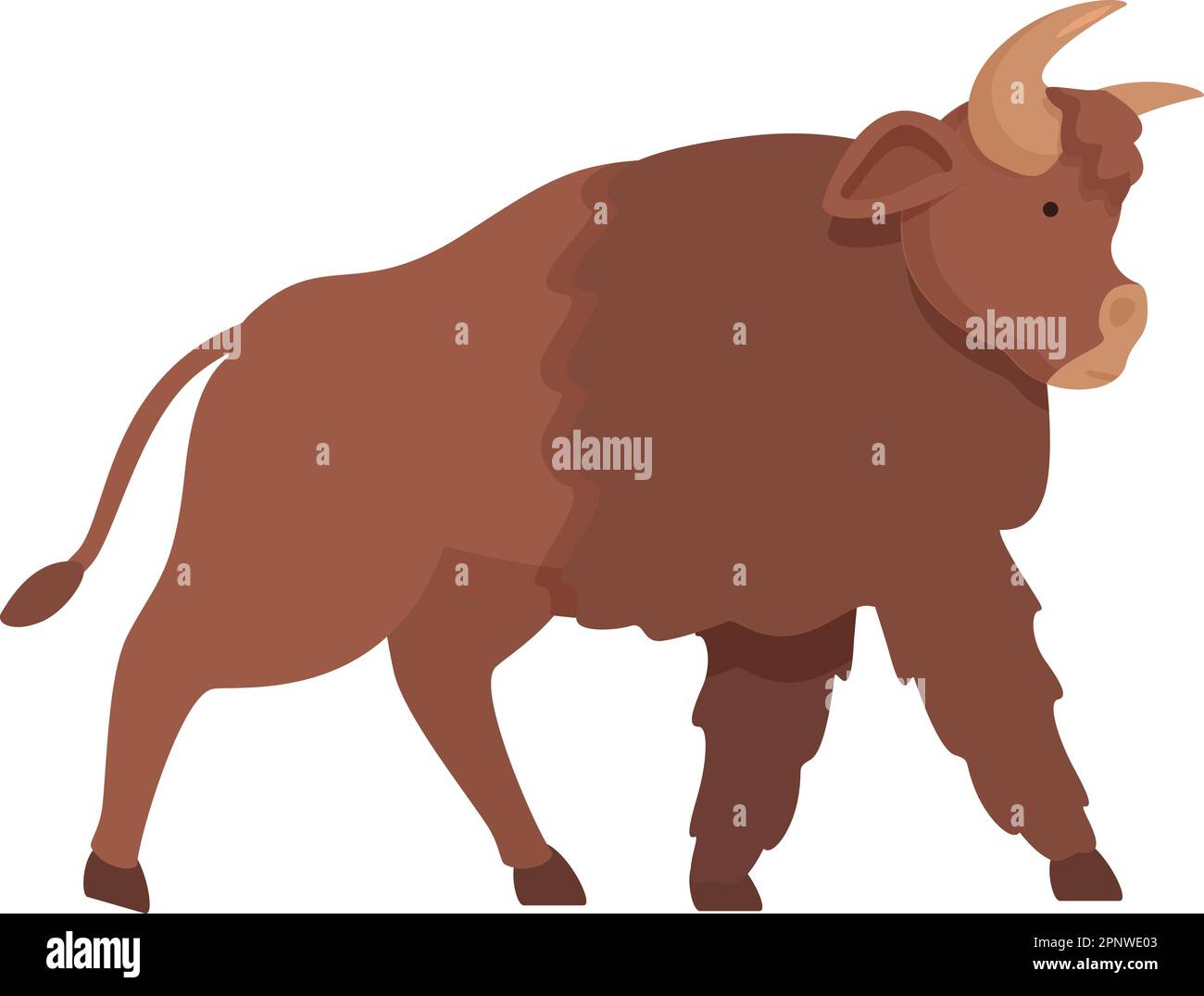 American bull icon cartoon vector. Animal bison. Mammal herd Stock ...