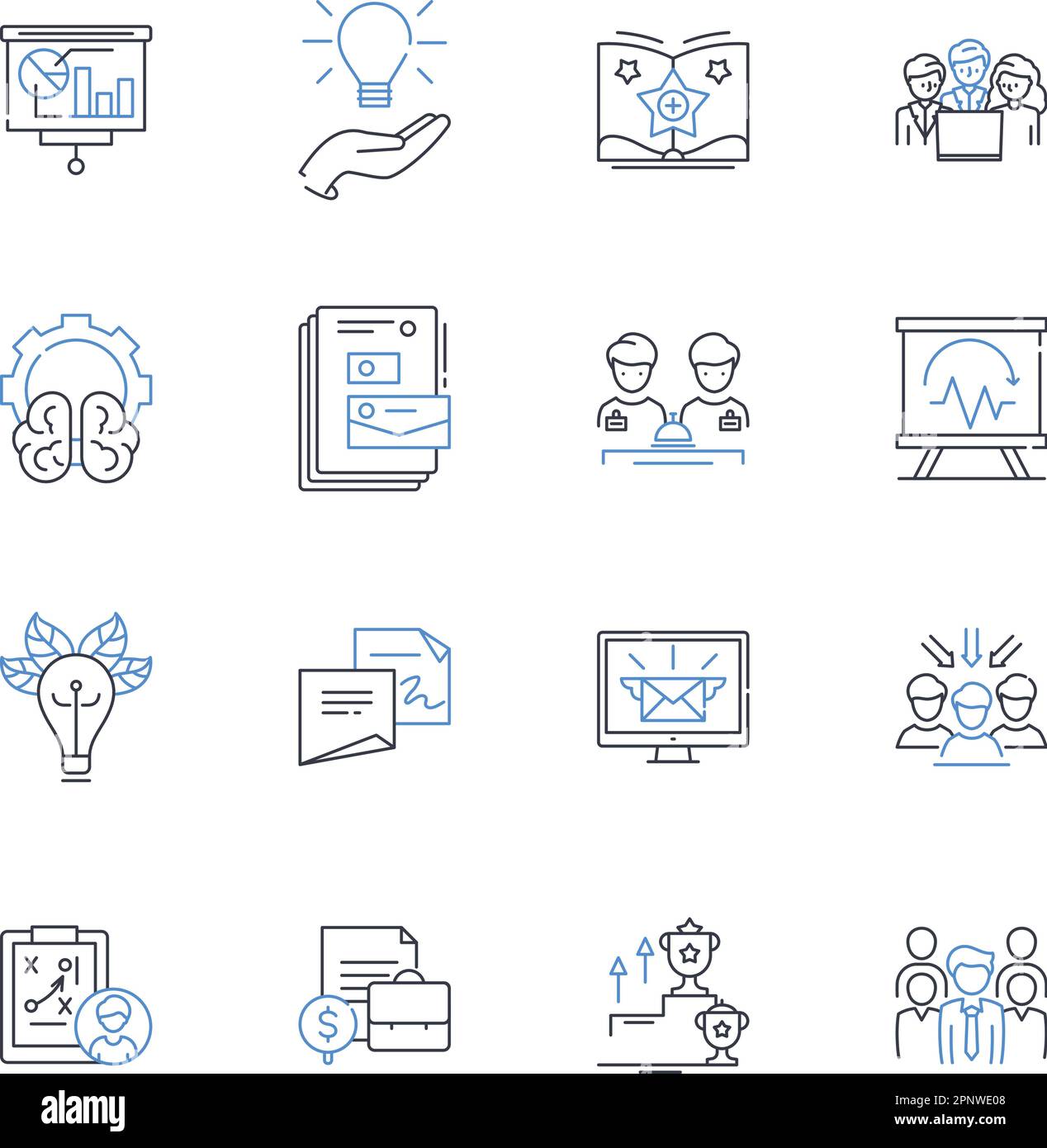 Functional routine line icons collection. Efficiency, Productivity ... Functional routine line icons collection. Efficiency, Productivity ...