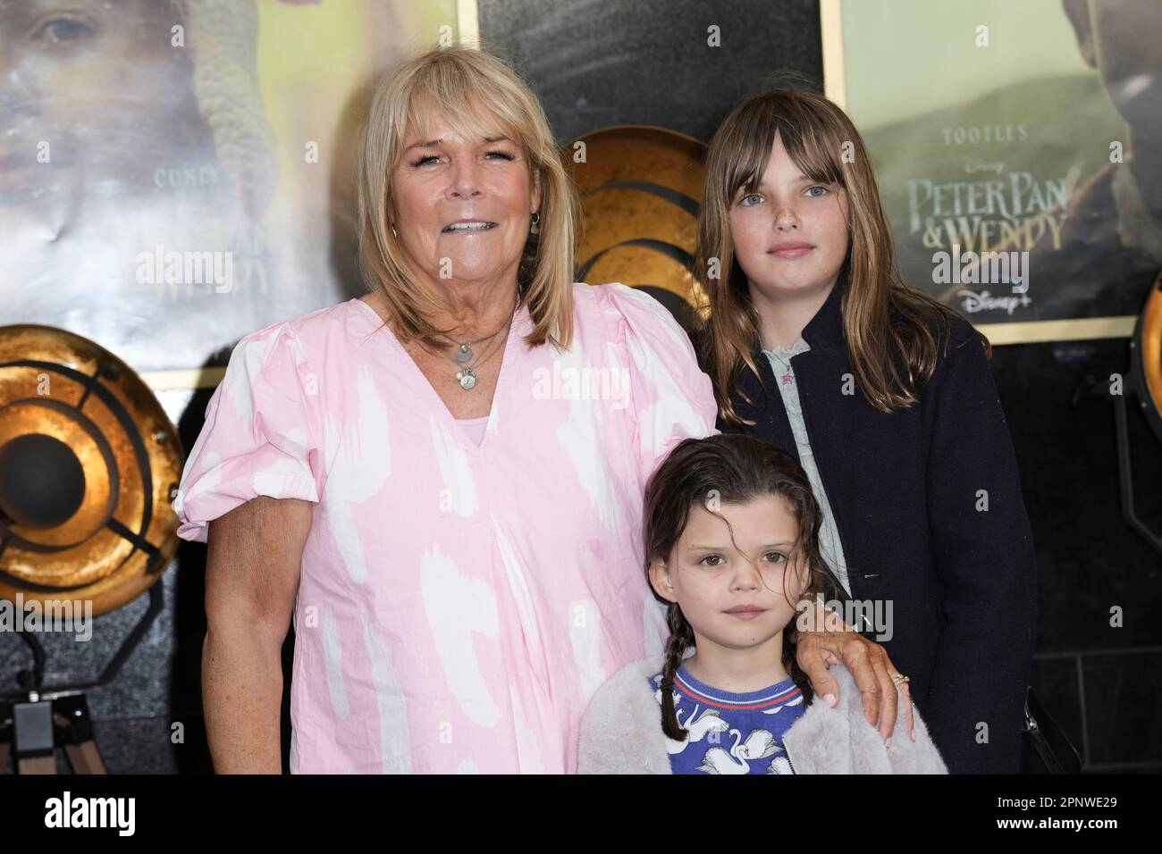 Linda Robson, left, poses for photographers upon arrival at the World ...