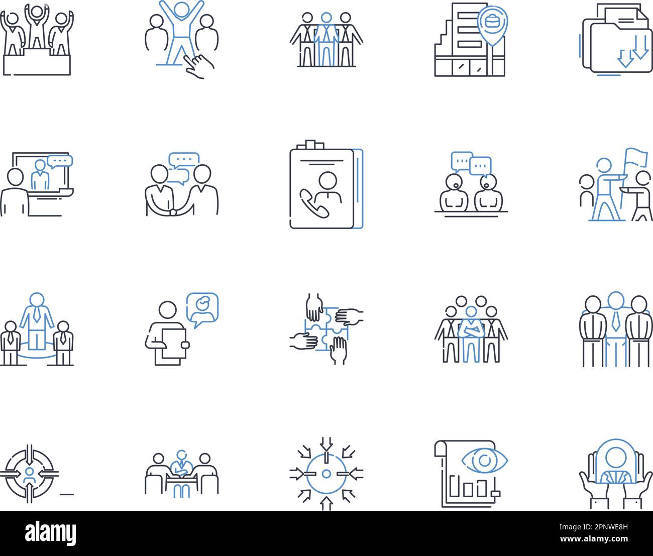 Revenue initiative line icons collection. Growth, Strategy, Sales ...