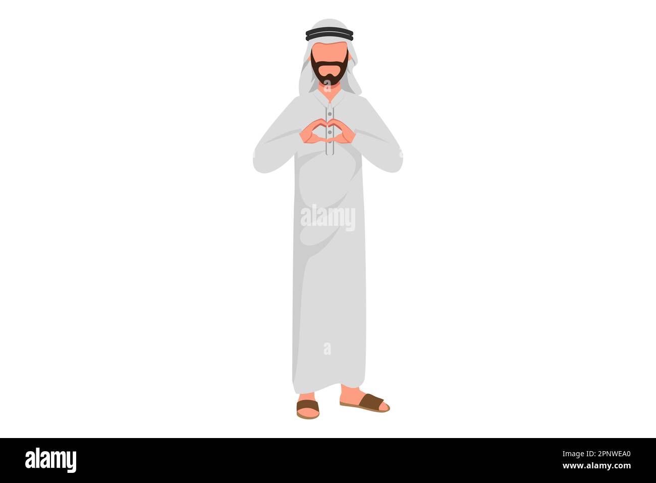 Arab man making sign Cut Out Stock Images & Pictures - Alamy