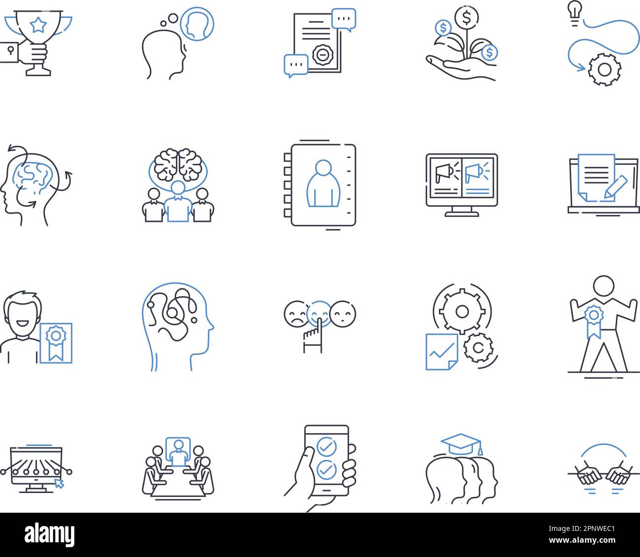 Brand expansion line icons collection. Diversification, Expansion ... Brand expansion line icons collection. Diversification, Expansion ...