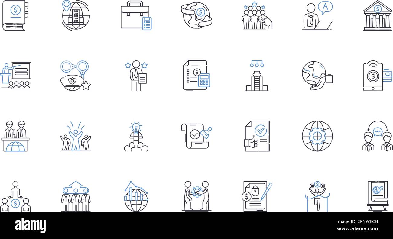 Supply line icons collection. Availability, Distribution, Logistics ...