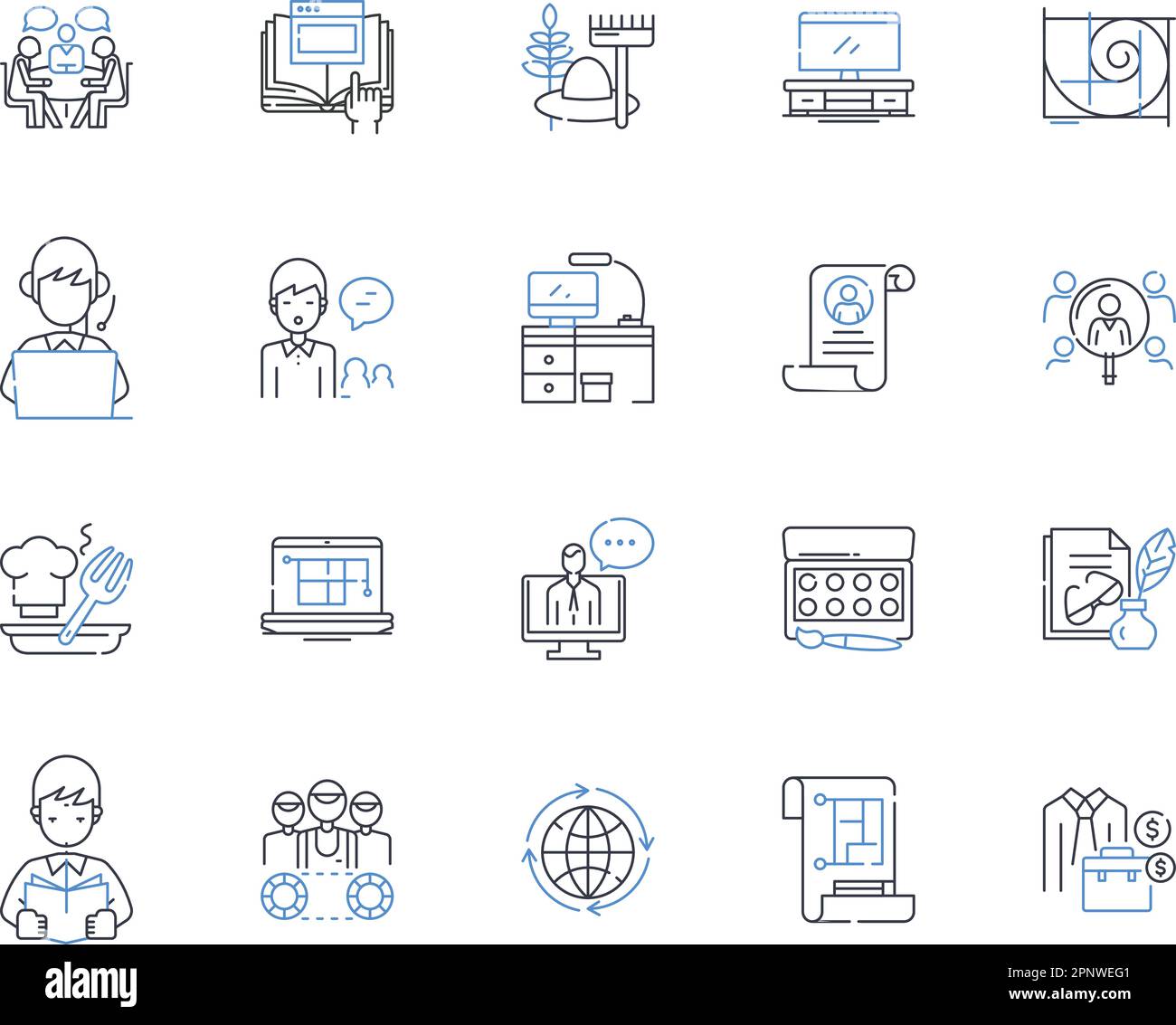Temp line icons collection. Temperature, Celsius, Fahrenheit ...