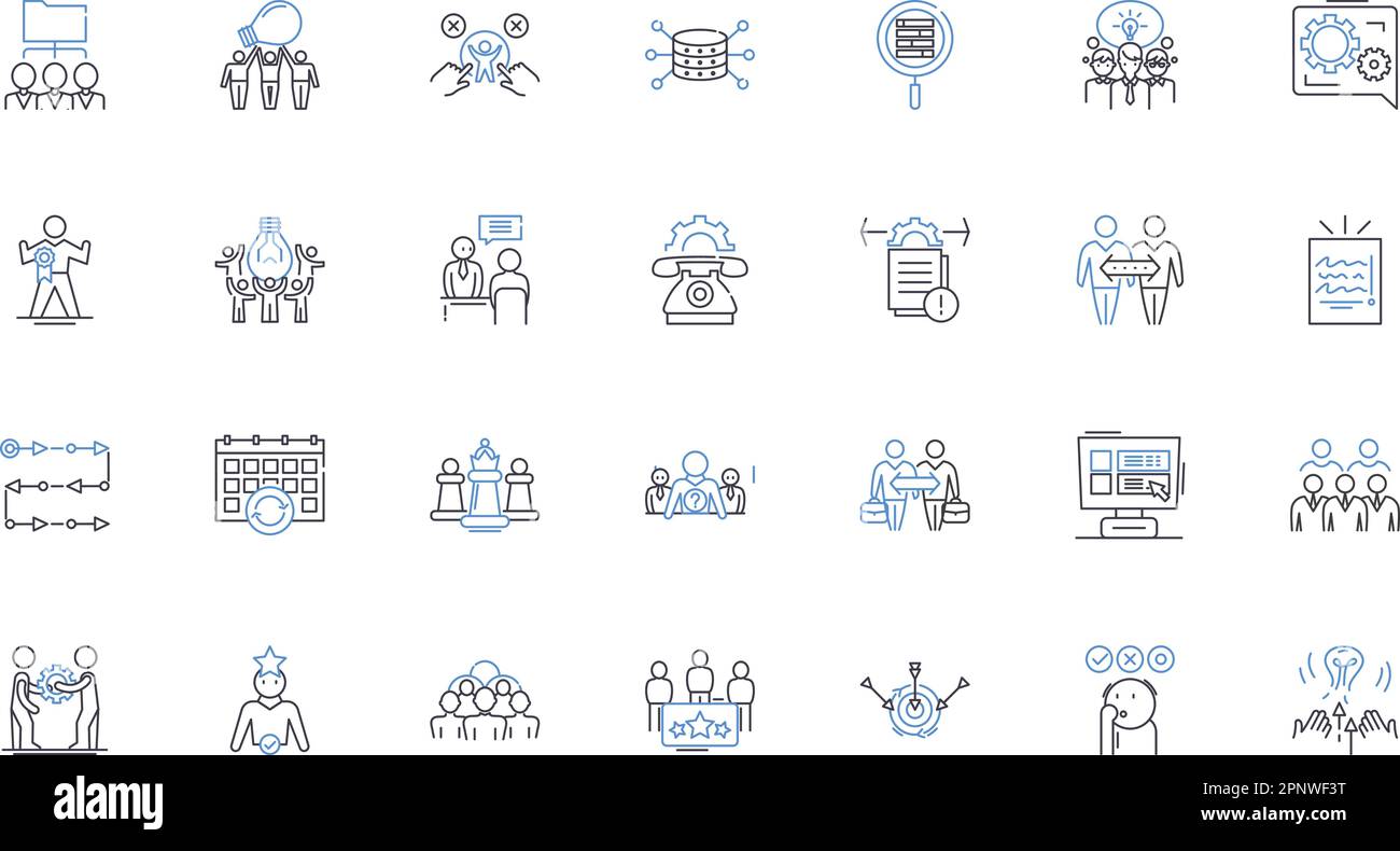 Multinational corporation line icons collection. Globalization ... Multinational corporation line icons collection. Globalization ...