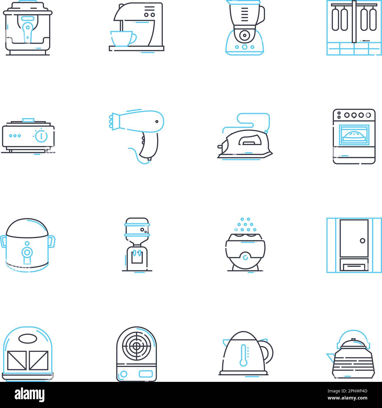 Decor linear icons set. Aesthetic, Ambiance, Art, Beauty, Charm, Chic ...