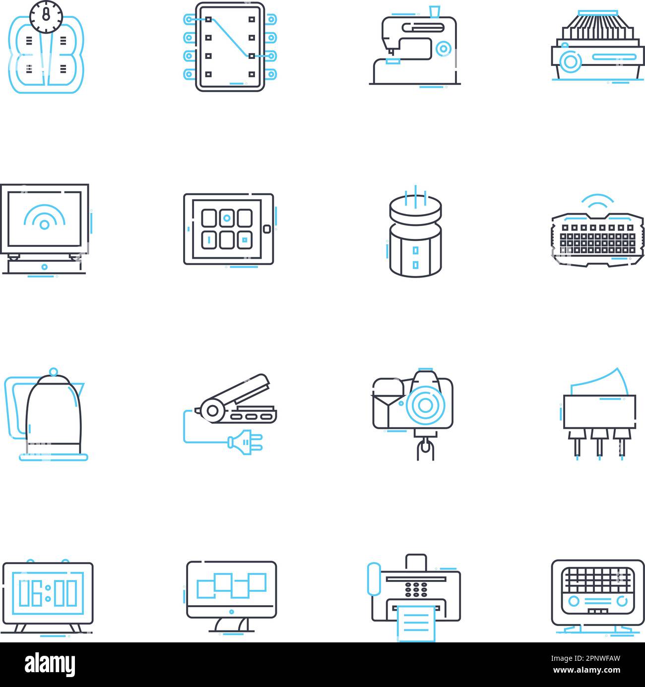 Energy-efficient products linear icons set. Solar, Wind, Geothermal ... Energy-efficient products linear icons set. Solar, Wind, Geothermal ...