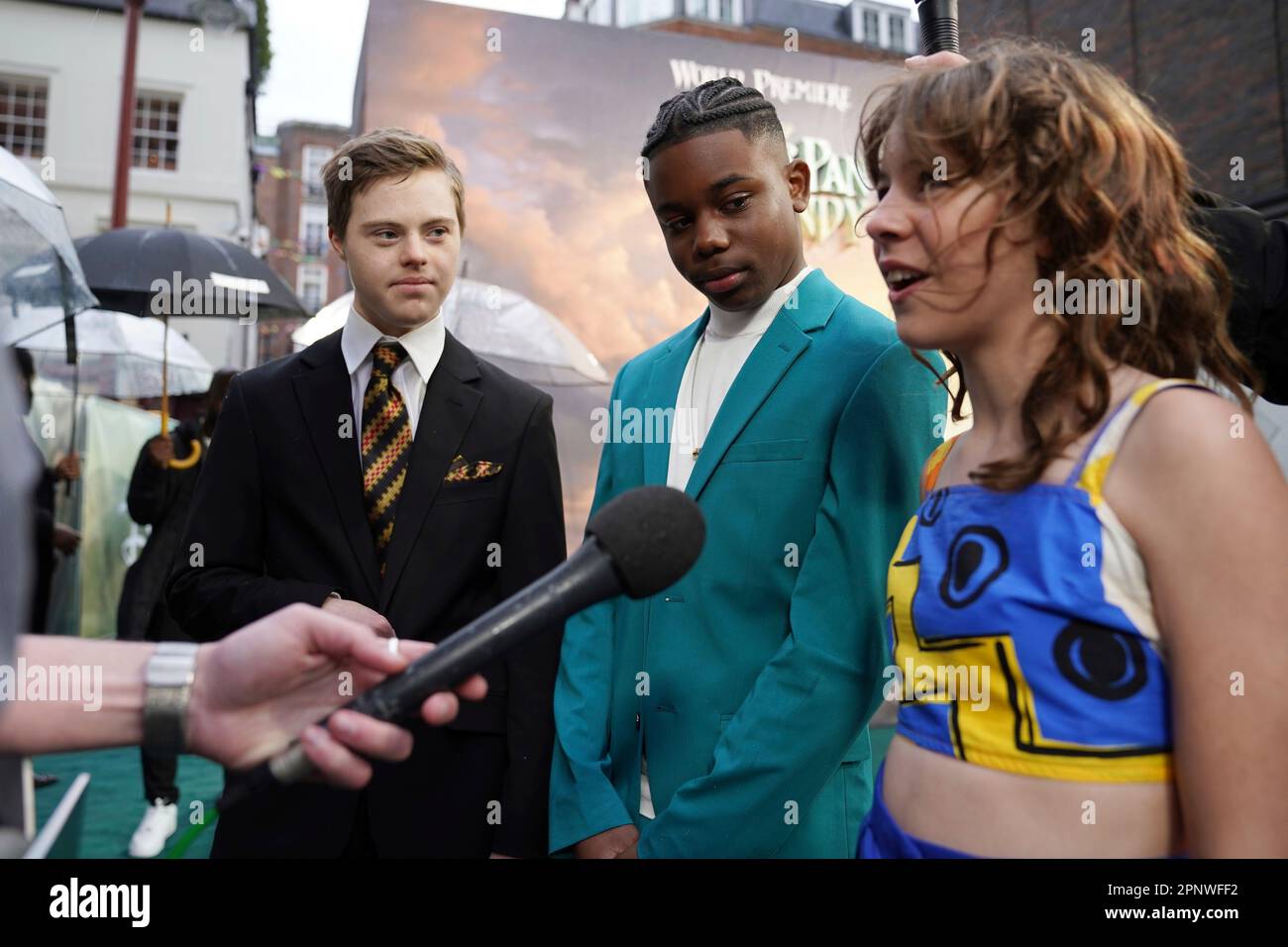 Matthews Matofsky, left, Caelan Edie and Florence Bensberg are ...