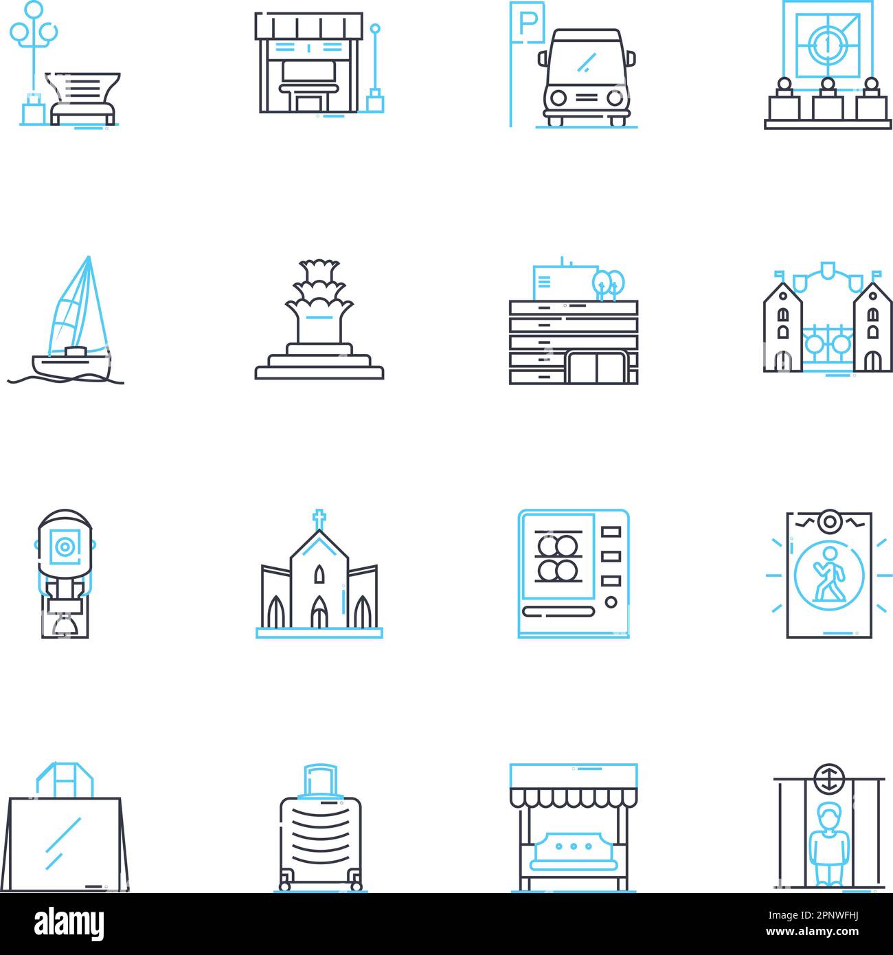 Modern culture linear icons set. Technology, Diversity, Social media ...