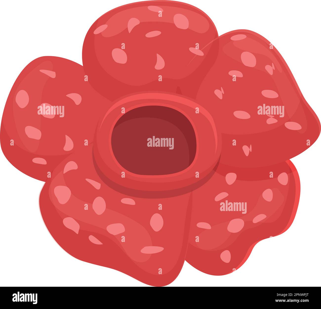 Rafflesia petals icon cartoon vector. Floral jungle. Botany exotic ...