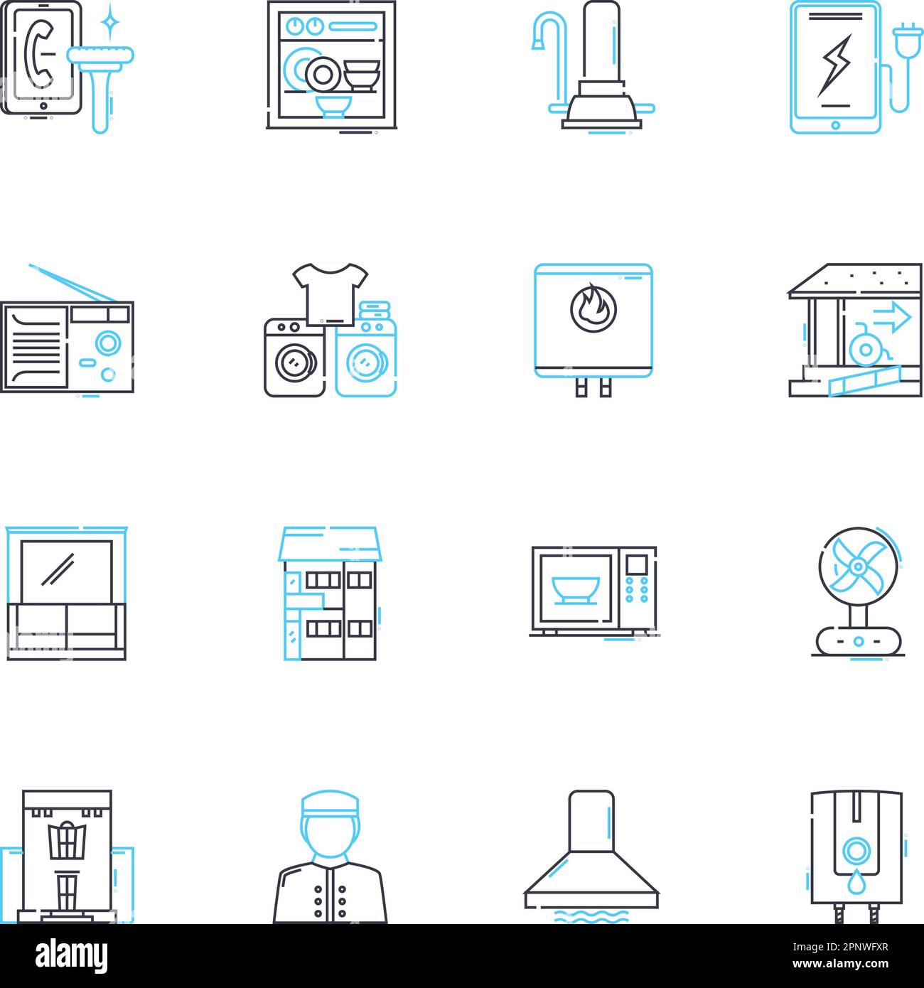 Welcome linear icons set. Greeting, Hospitality, Salutation, Reception ...