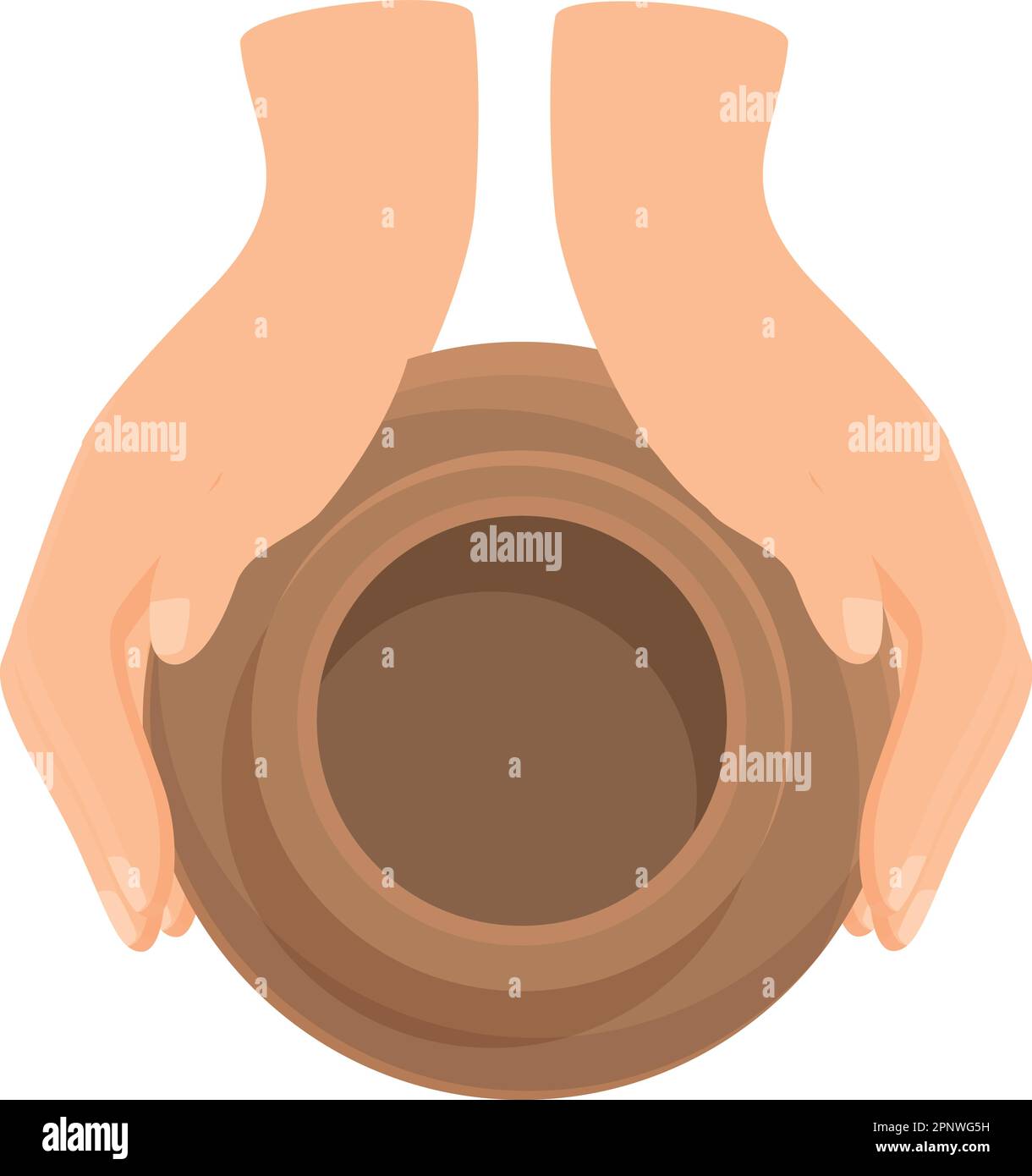 Studio worker icon cartoon vector. Pottery art. Class creative Stock ...