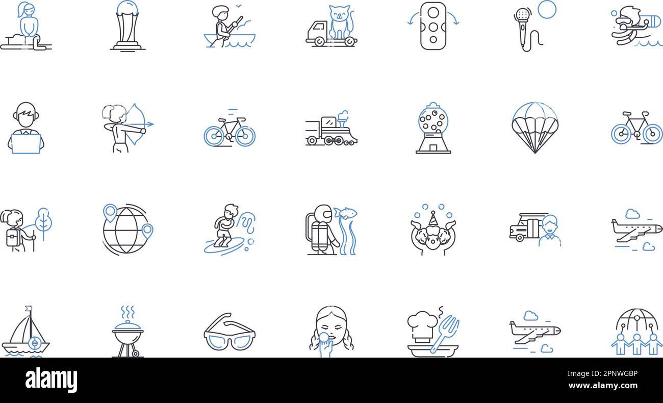 Agile sports line icons collection. Flexibility, Adaptability, Agility ... Agile sports line icons collection. Flexibility, Adaptability, Agility ...