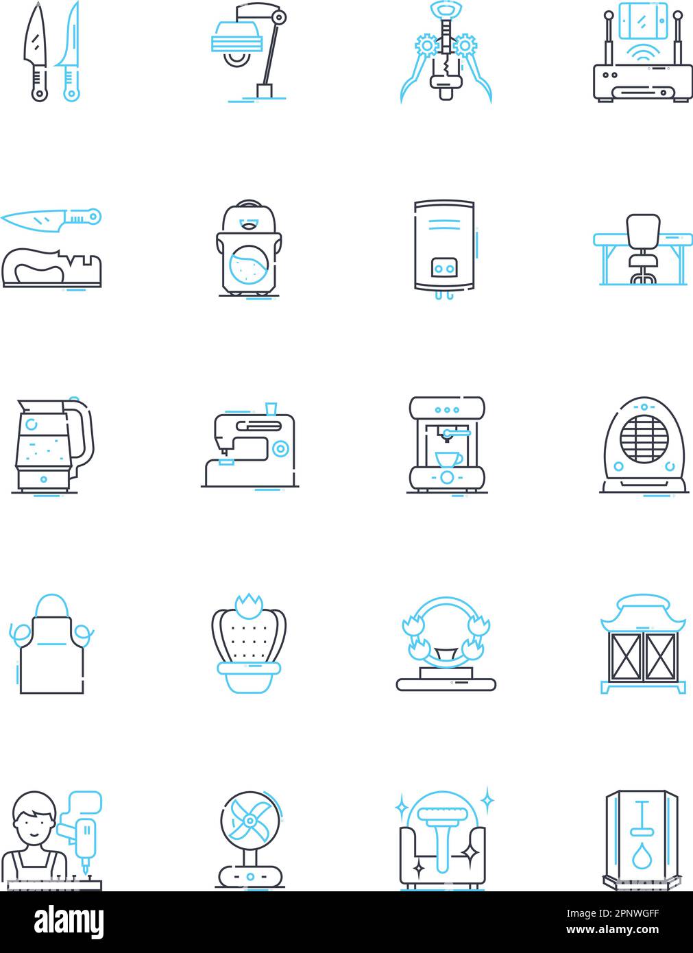 Hearth linear icons set. Warmth, Coziness, Fireplace, Firewood, Flames ...