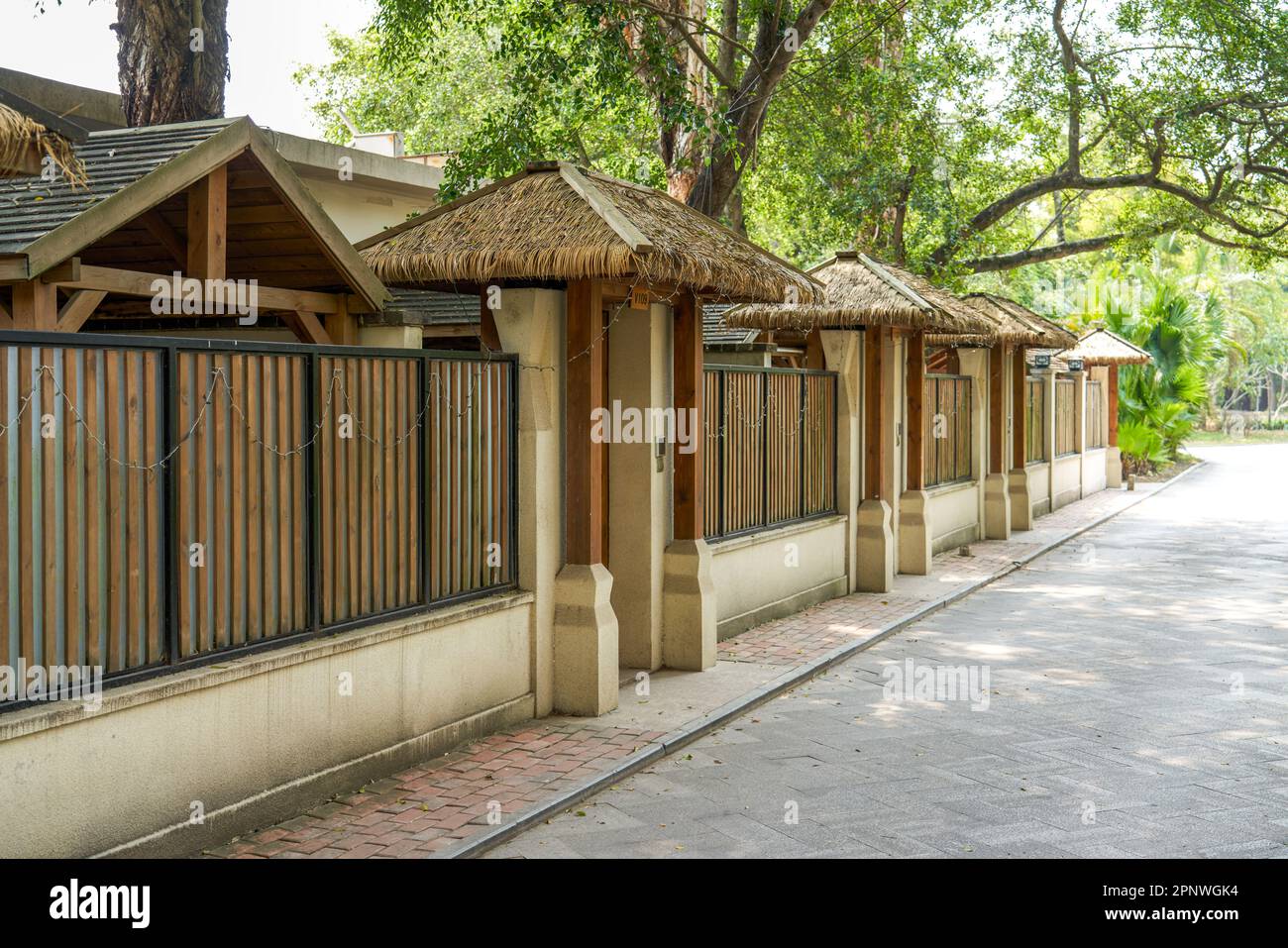 Southeast Asian style resort house architecture Stock Photo - Alamy
