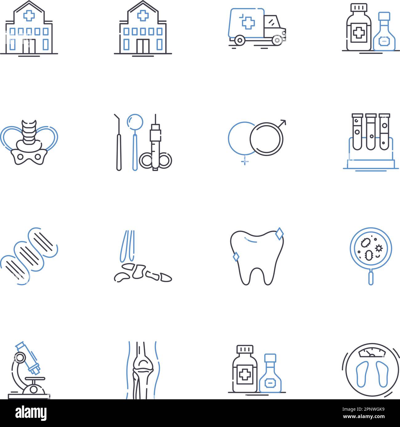 Medical assessment line icons collection. Diagnosis, Examination ... Medical assessment line icons collection. Diagnosis, Examination ...