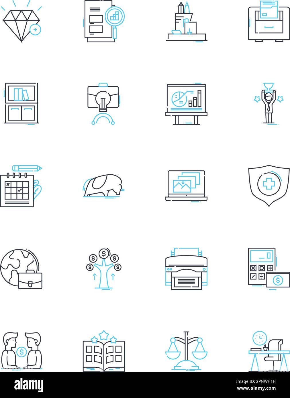 Imperative company linear icons set. Innovation, Efficiency, Creativity ... Imperative company linear icons set. Innovation, Efficiency, Creativity ...