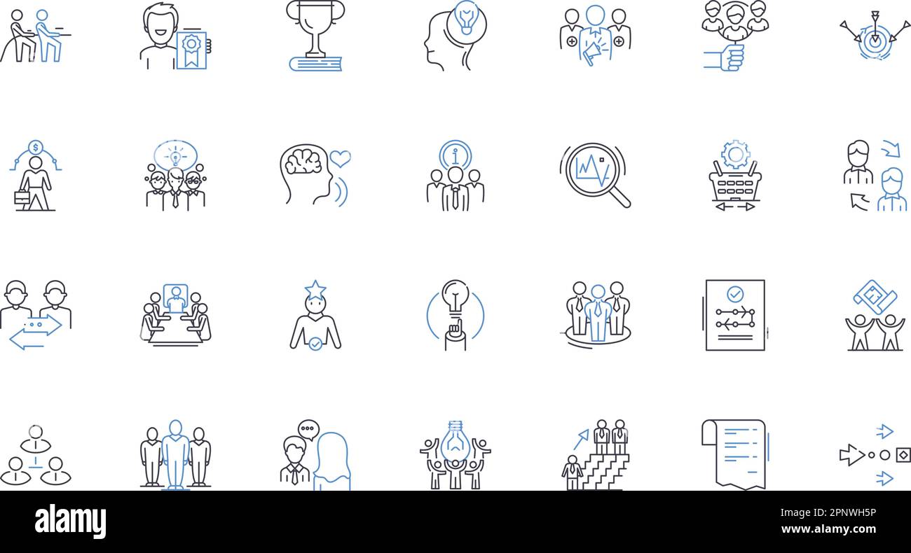 Gratification line icons collection. Satisfaction, Joy, Contentment ...