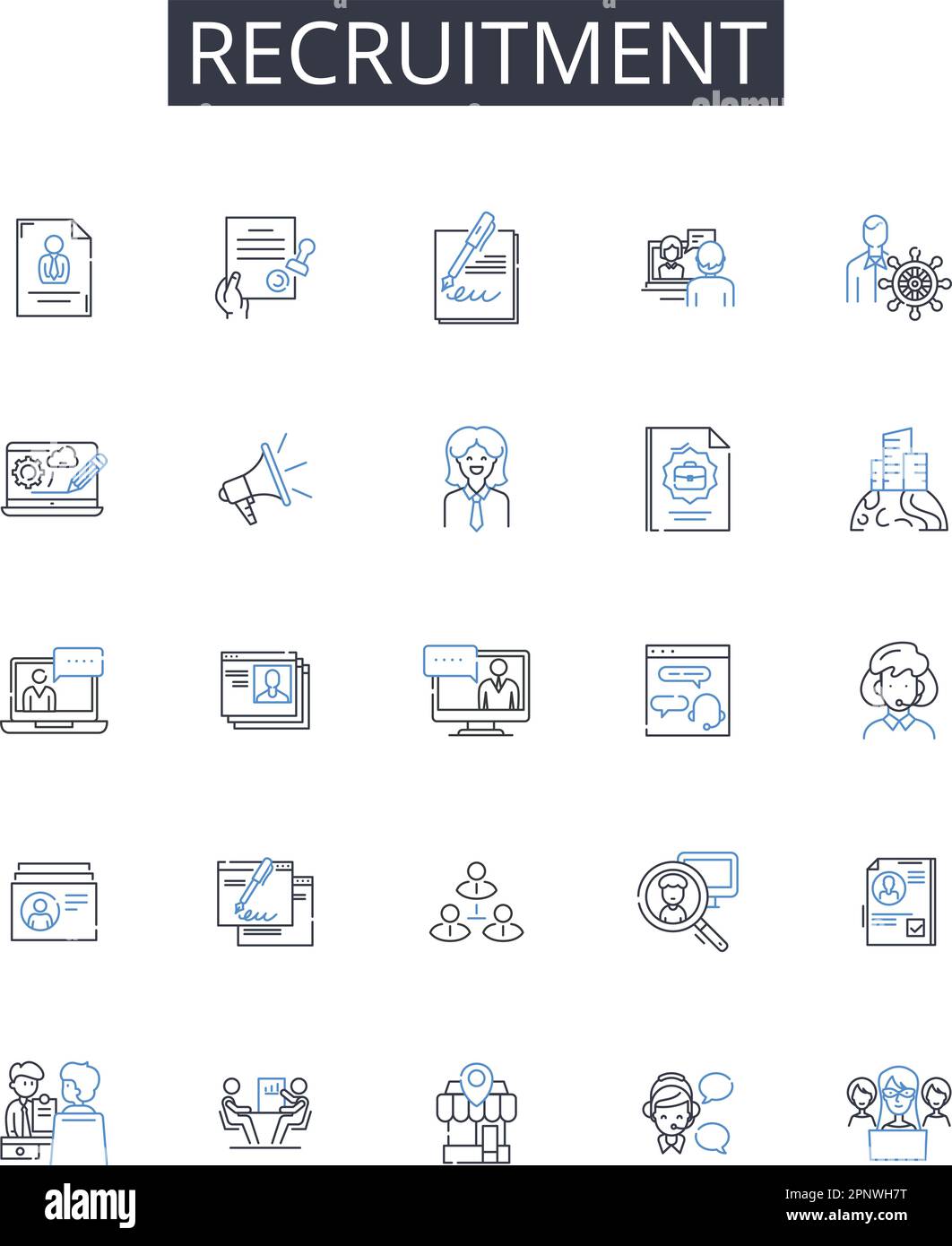 Hiring process Stock Vector Images - Alamy