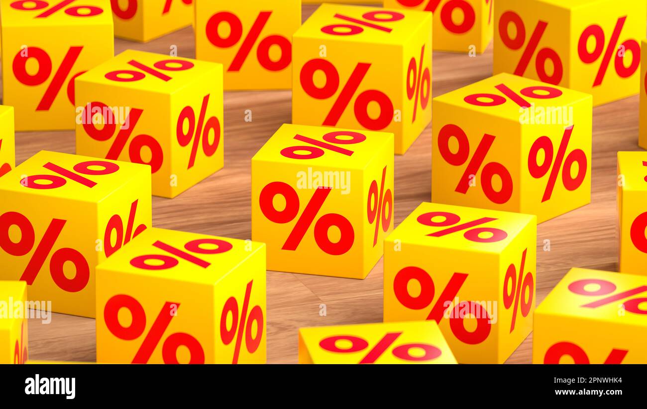 Bag sign percent symbol hi-res stock photography and images - Alamy