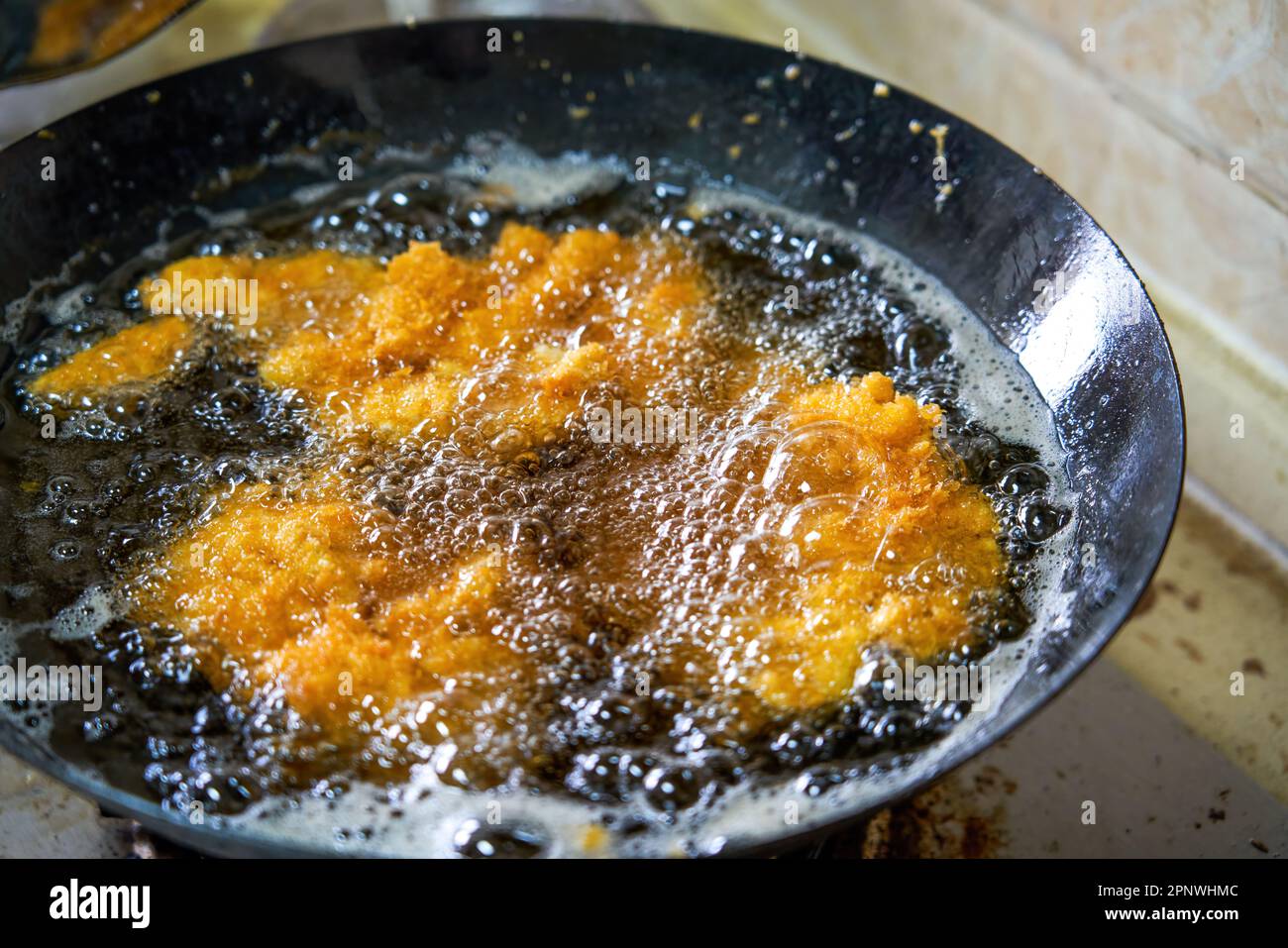 Black pepper fried chicken chops hi-res stock photography and images ...