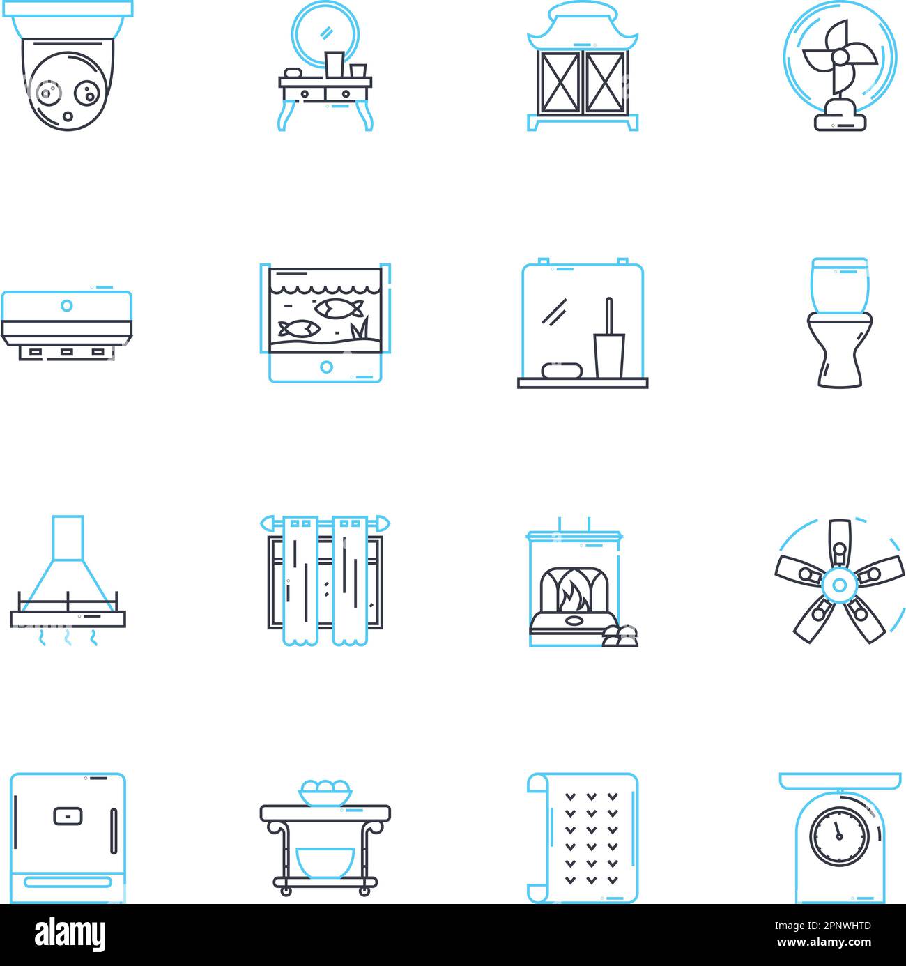 Design center linear icons set. Innovation, Creativity, Inspiration ...