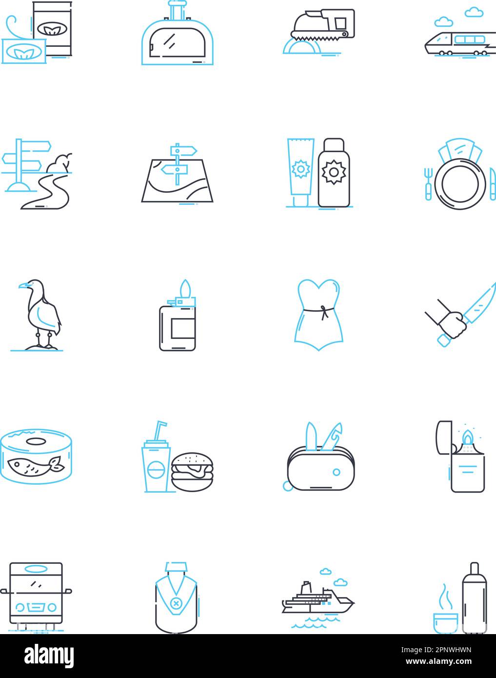 Cooking classes linear icons set. Culinary, Gourmet, Cuisine, Recipe ...