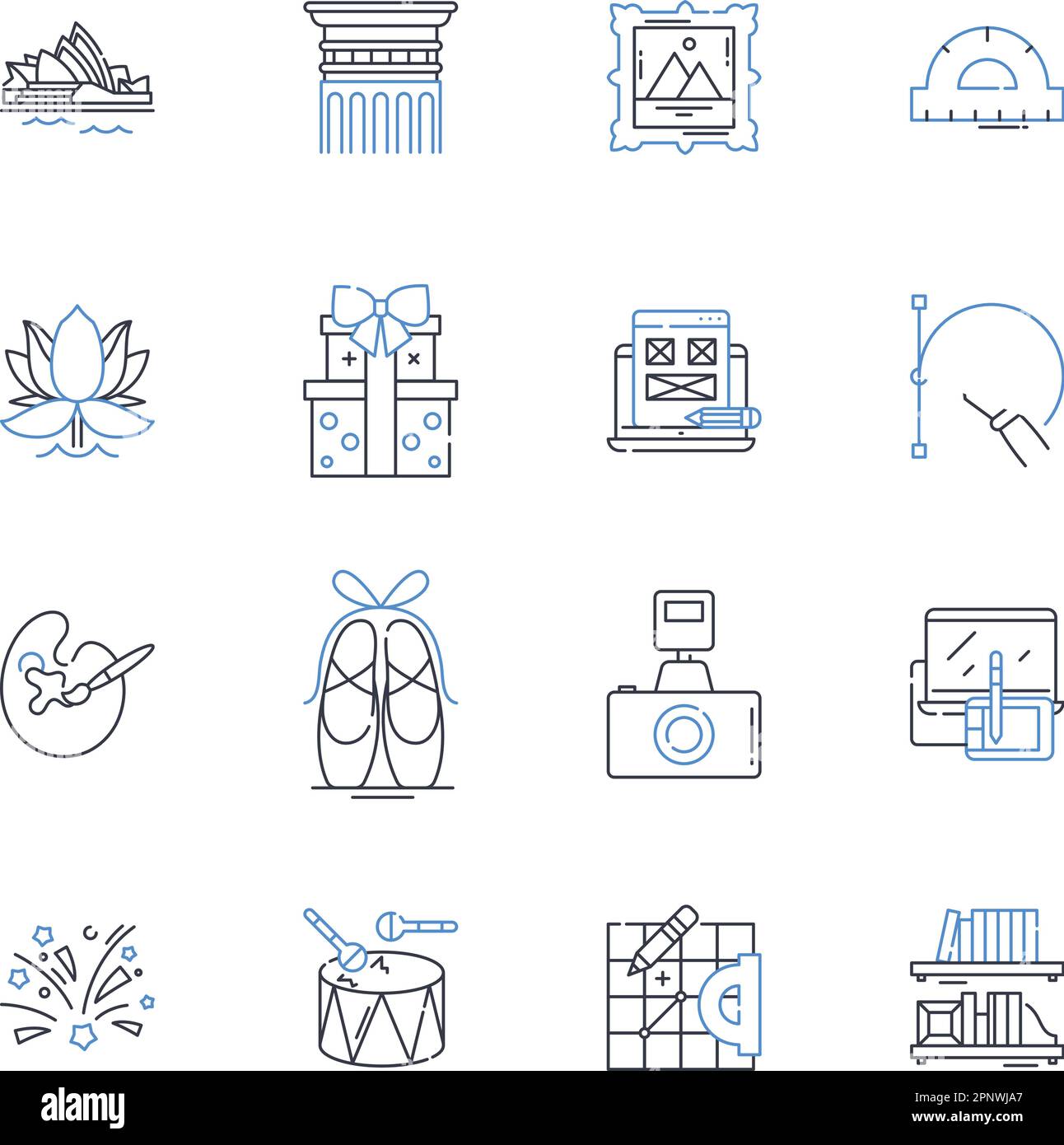 Forward thinkers line icons collection. Innovative, Visionary, Creative ...