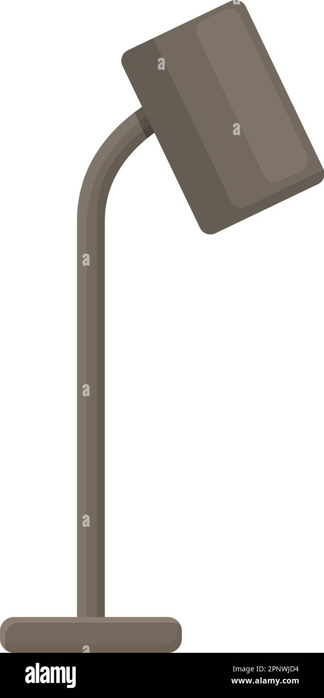 Desktop lamp icon cartoon vector. House table. Interior room Stock ...