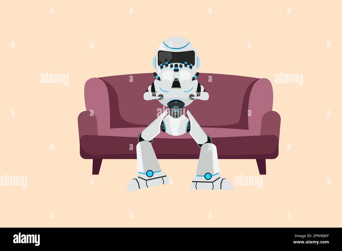 Sad robot face hi-res stock photography and images - Alamy