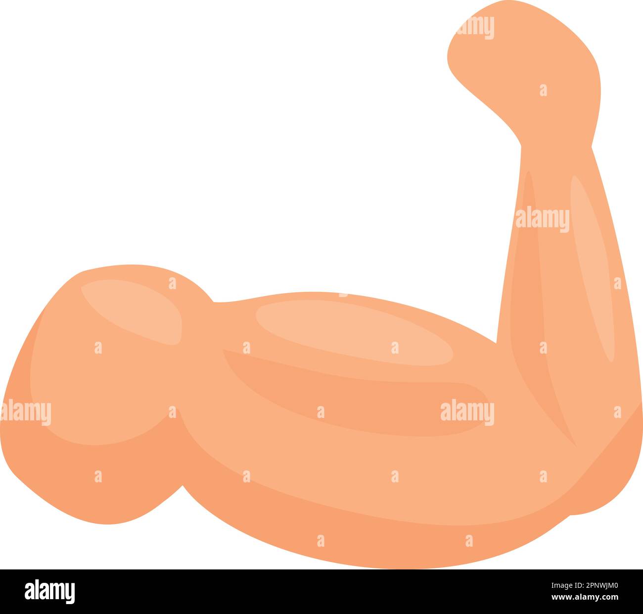 Bicep muscle icon cartoon vector. Strong arm. Fiber hand Stock Vector ...