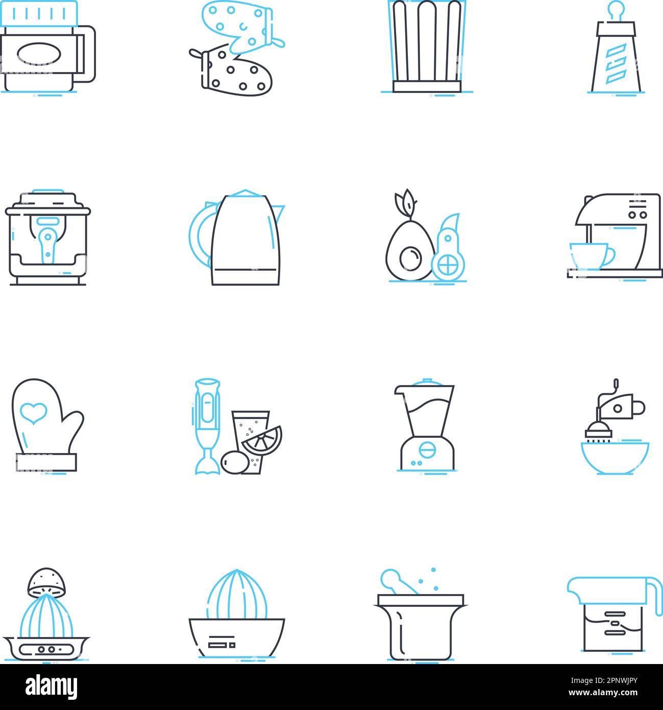 Cuisine Culinary linear icons set. Spice, Flavor, Ingredient, Recipe ...