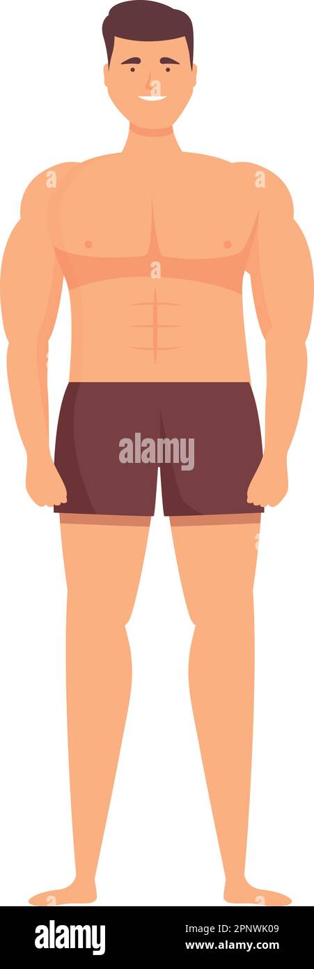 Strong man icon cartoon vector. Muscle arm. Flex body Stock Vector ...