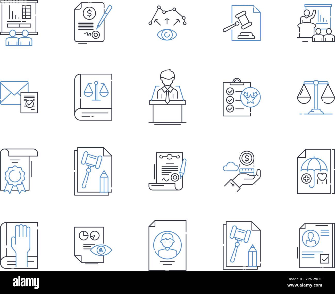 Publishing house line icons collection. Printing, Books, Manuscripts ...