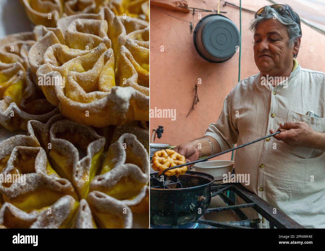 Raúl del Carmen Oropeza Trujillo, a cook for 35 years, makes rose ...