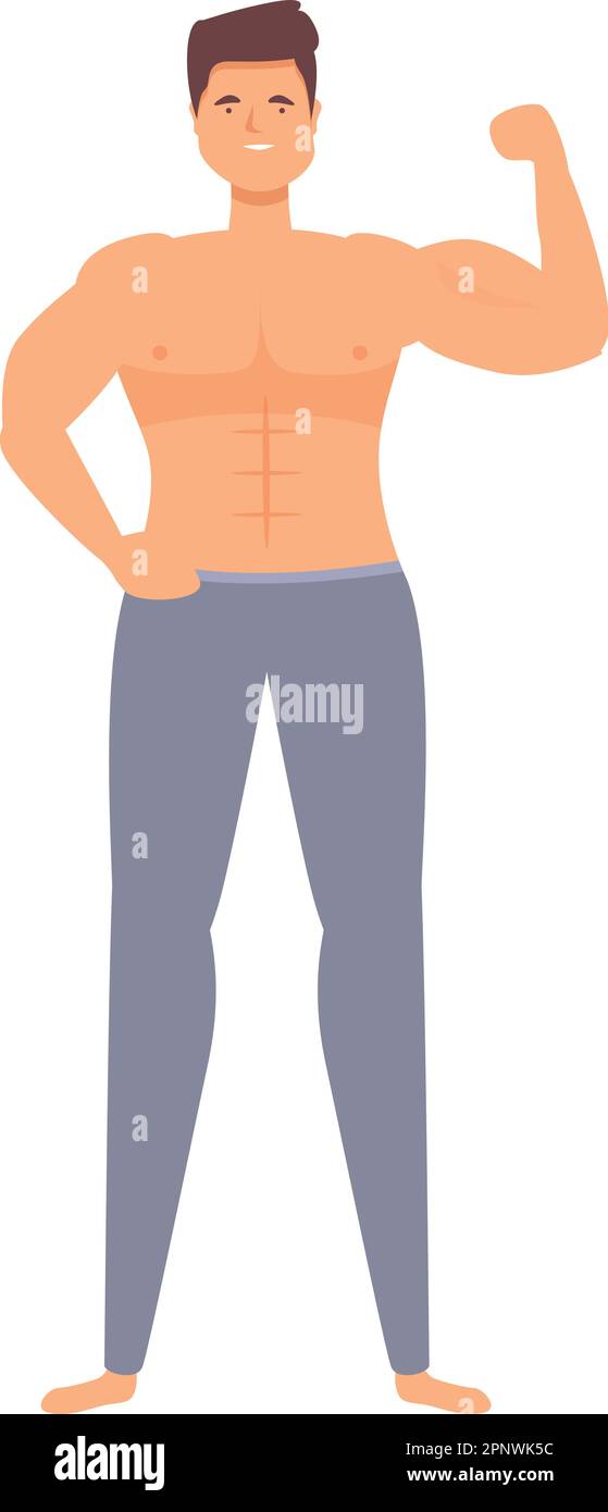 Flex hand icon cartoon vector. Strong arm. Bicep gym Stock Vector Image ...