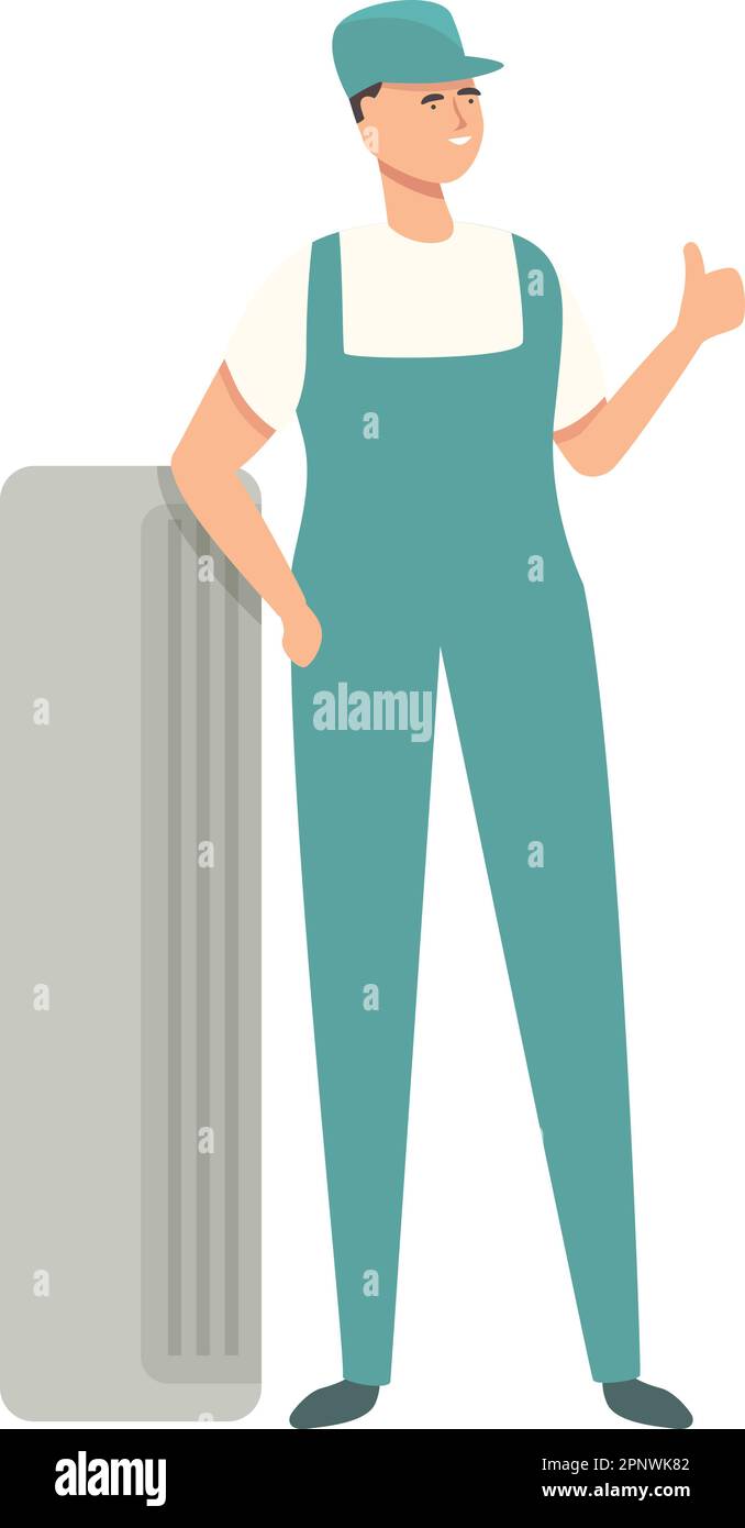 Service man icon cartoon vector. Home system. Worker design Stock ...