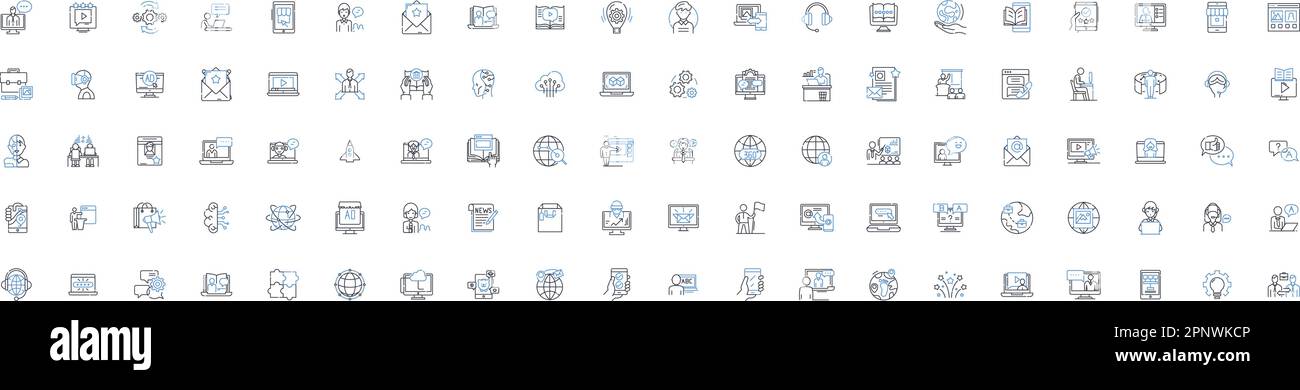 Political science line icons collection. Democracy, Elections ... Political science line icons collection. Democracy, Elections ...