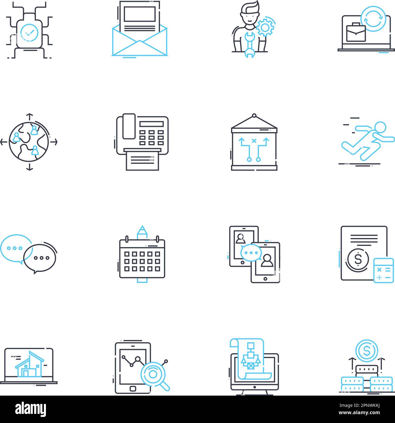 Learning linear icons set. Education, Knowledge, Training, Instruction, School, Curriculum ...